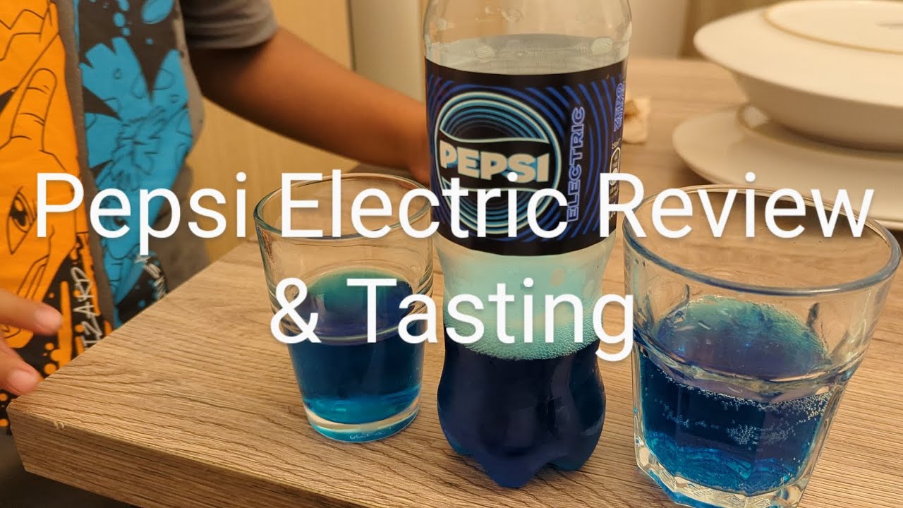 Pepsi Electric, Blue colour cola | Tasting & Review - YouTube