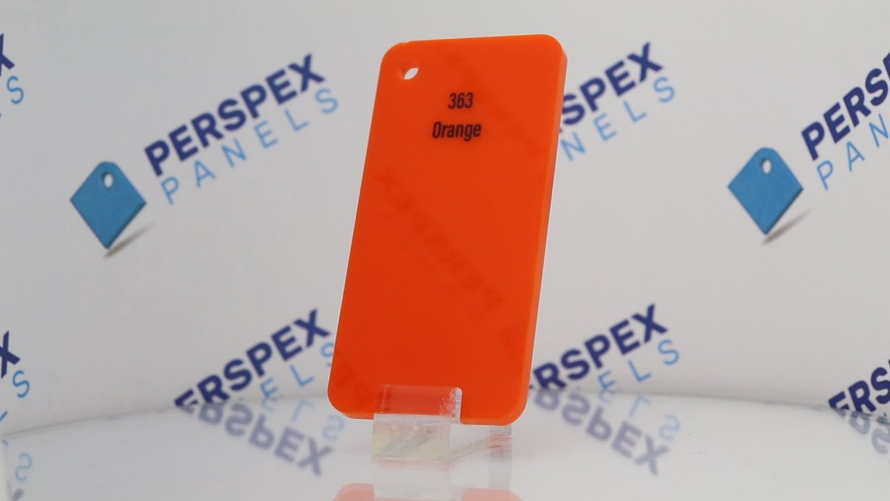 Orange Perspex® 363 - Perspex Panels - YouTube