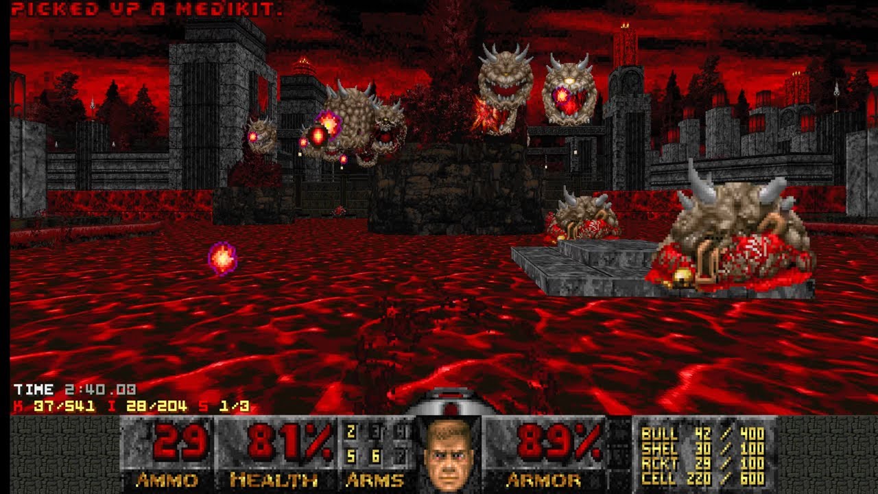 Doom 2 - DBP65: Sanguine Holy Land (Map 12: Laceration Forest): UV-Fast ...