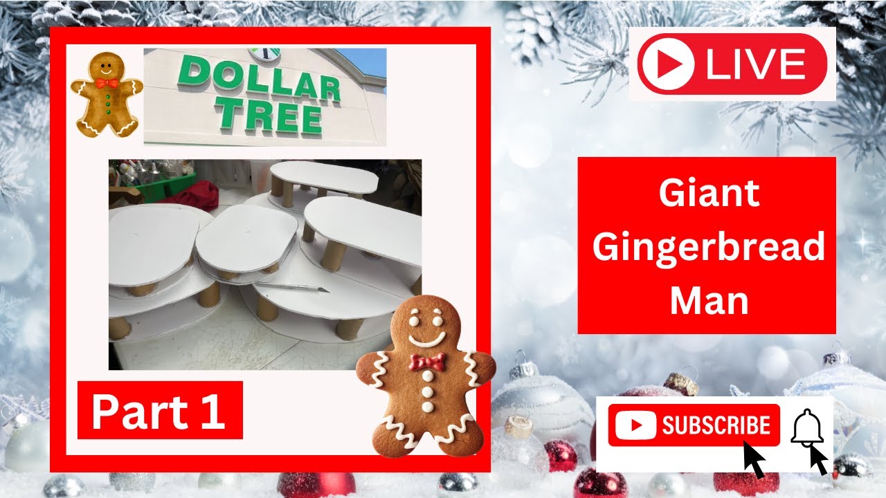Giant Gingerbread Man DIY, Part 1, How to Make a Large Gingerbread Man ...