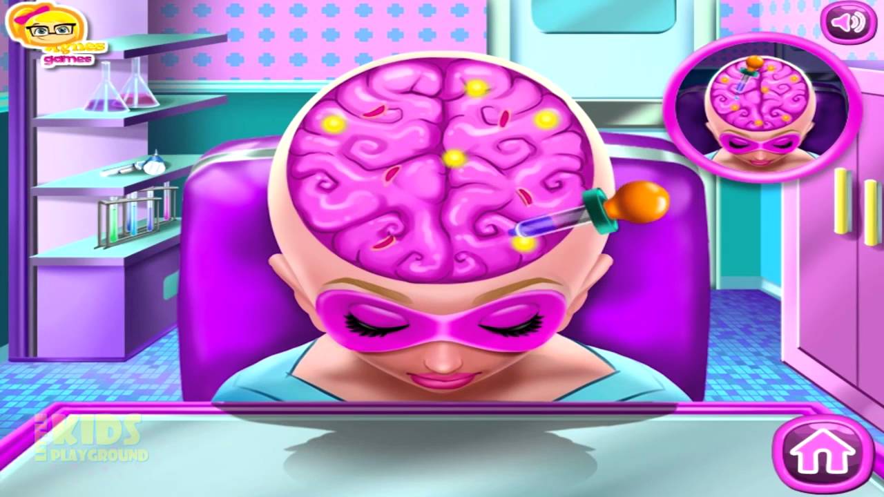Super Barbie Brain Doctor Princess Barbie Games For Little Kids To Play ...