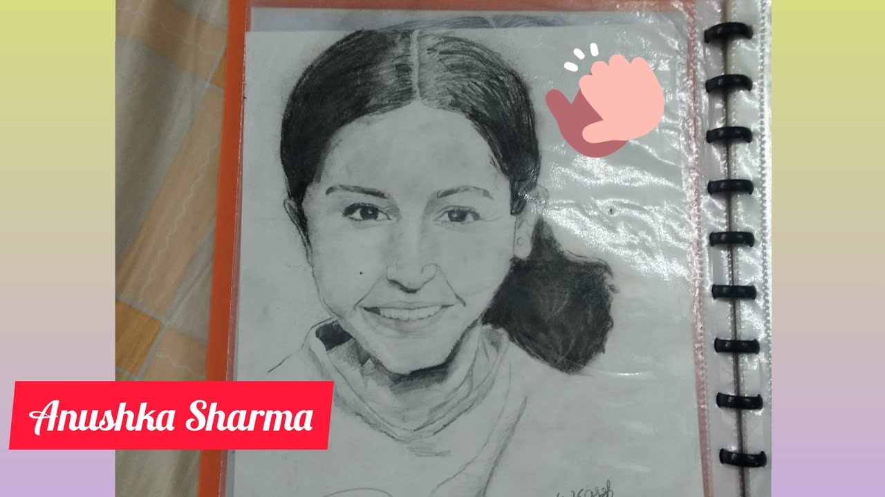Pencil sketch of Anushka Sharma by Utkarsh - YouTube