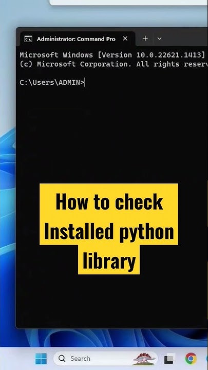 How to Check Installed python library #ytshorts #trending #python # ...