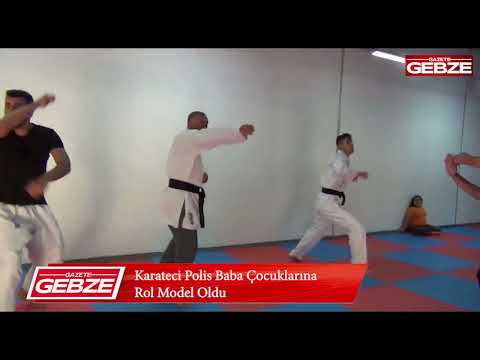 Karateci Polis Baba Çocuklarına Rol Model Oldu