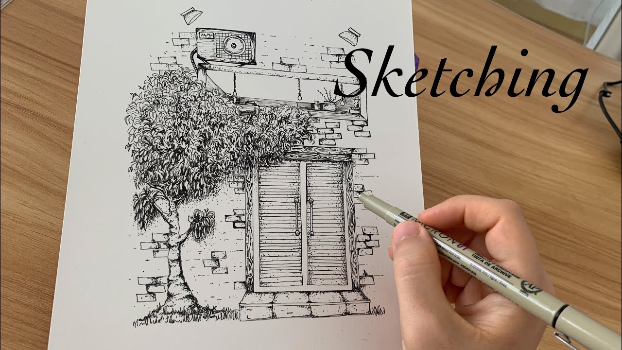 How to draw| sketch a simple picture - YouTube