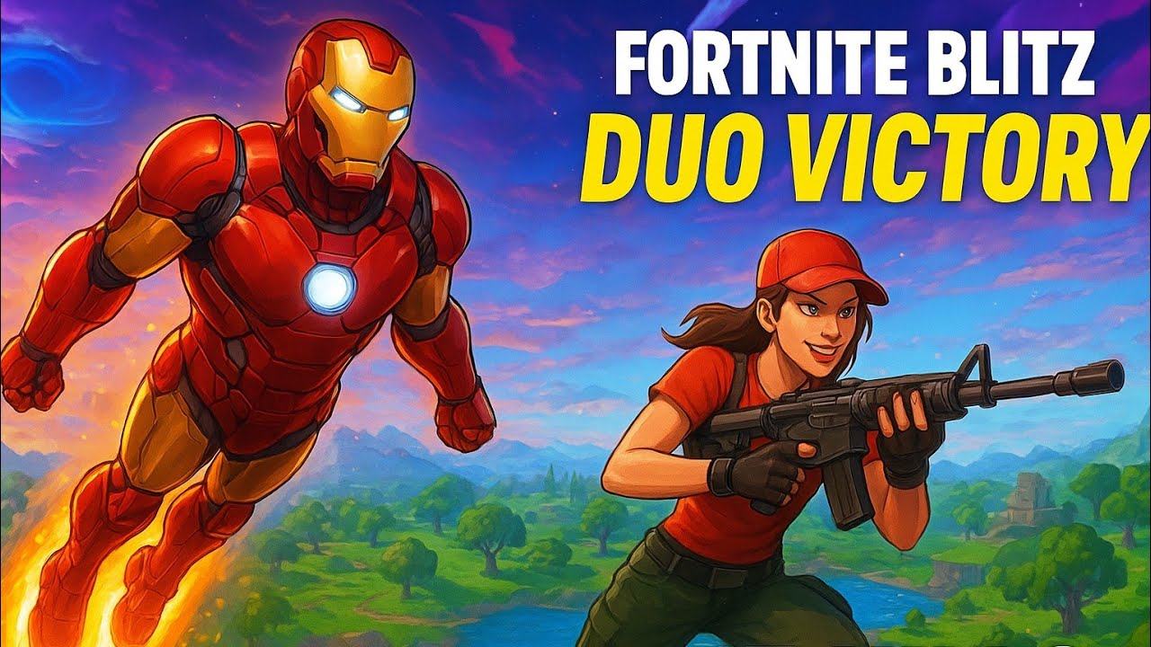 Fortnite Blitz Duo Victory with Iron Man Boots – 16 Kills, Epic Fights ...