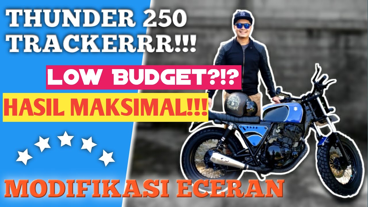Suzuki Thunder 250 cc Japstyle Tracker ! MODIFIKASI ECERAN | CUSTOM ...