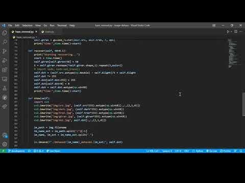 Dehazing Images | Dark Channel Prior(DSP) | SIH2022 | GitHub Link - YouTube