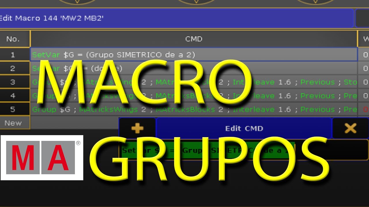 MA2 Macro Grupos - YouTube