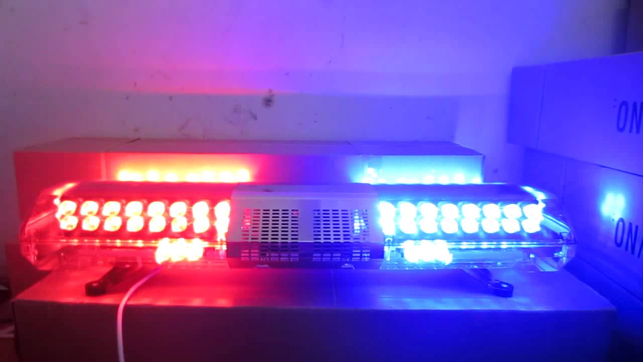 TBD-8500HL LIGHTBAR Big power police light - YouTube