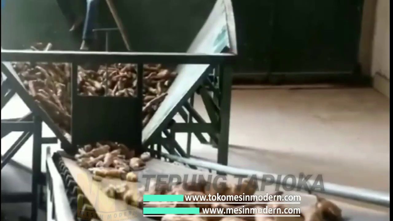 PABRIK MESIN PEMBUAT TEPUNG TAPIOKA 4TON/JAM - YouTube