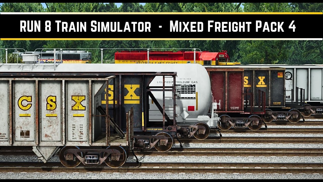 RUN 8: Train Simulator V3 | Mixed Freight Pack 04 + Update 8 | #run8 ...