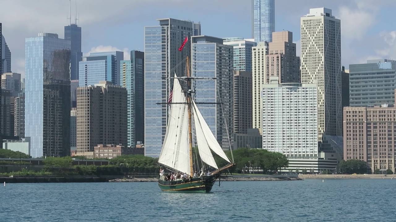 2016 Sail Away Chicago Lake Michigan Navy Pier Appledore IV Segelschiff ...
