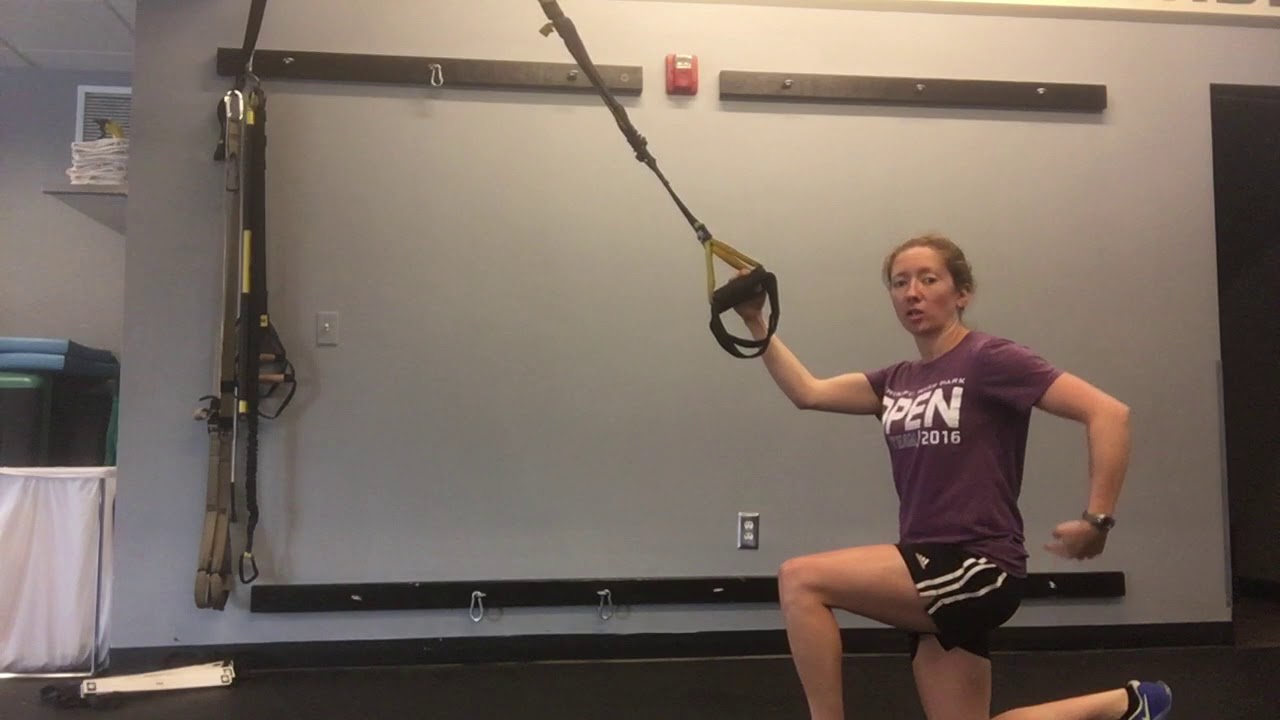 TRX Reverse Lunge - YouTube