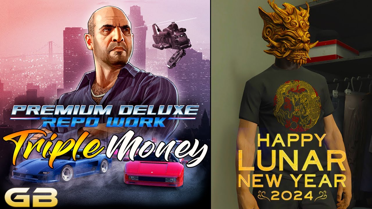 GTA Online Triple Money Repo Work and Lunar New Year 2024 Gifts - YouTube