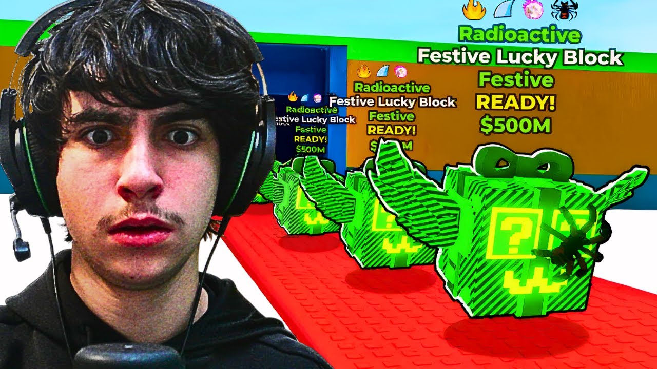Opening 100 CRAZY FESTIVE LUCKY BLOCKS in Steal a Brainrot.. - YouTube
