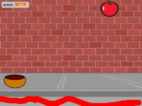 how to make apple catch game in scratch - YouTube