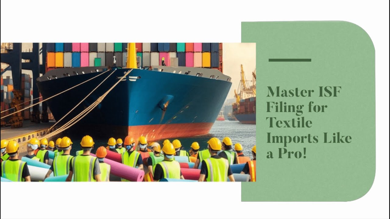 Master ISF Filing for Textile Imports Like a Pro! - YouTube
