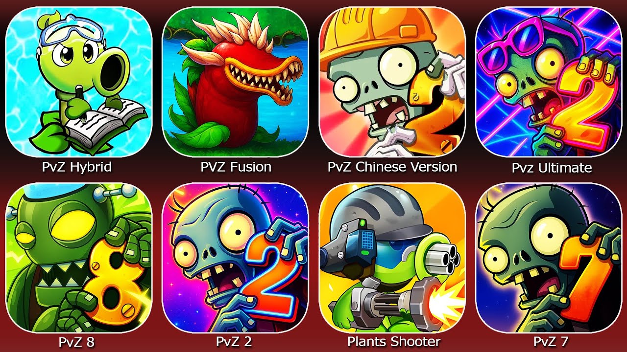 PvZ Hybrid,PVZ Fusion,PvZ Chinese Version,Pvz Ultimate,PvZ 2,PvZ 7,PvZ ...