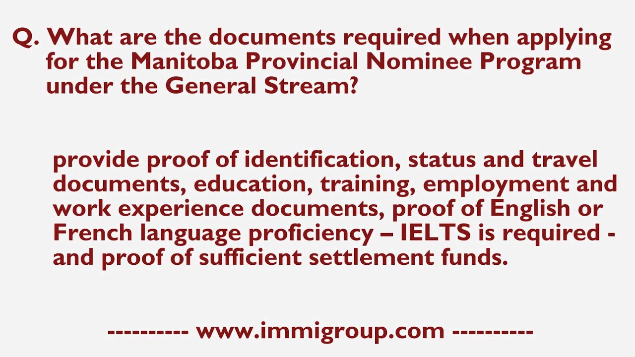 What are the documents required when applying for the MPNP under the ...