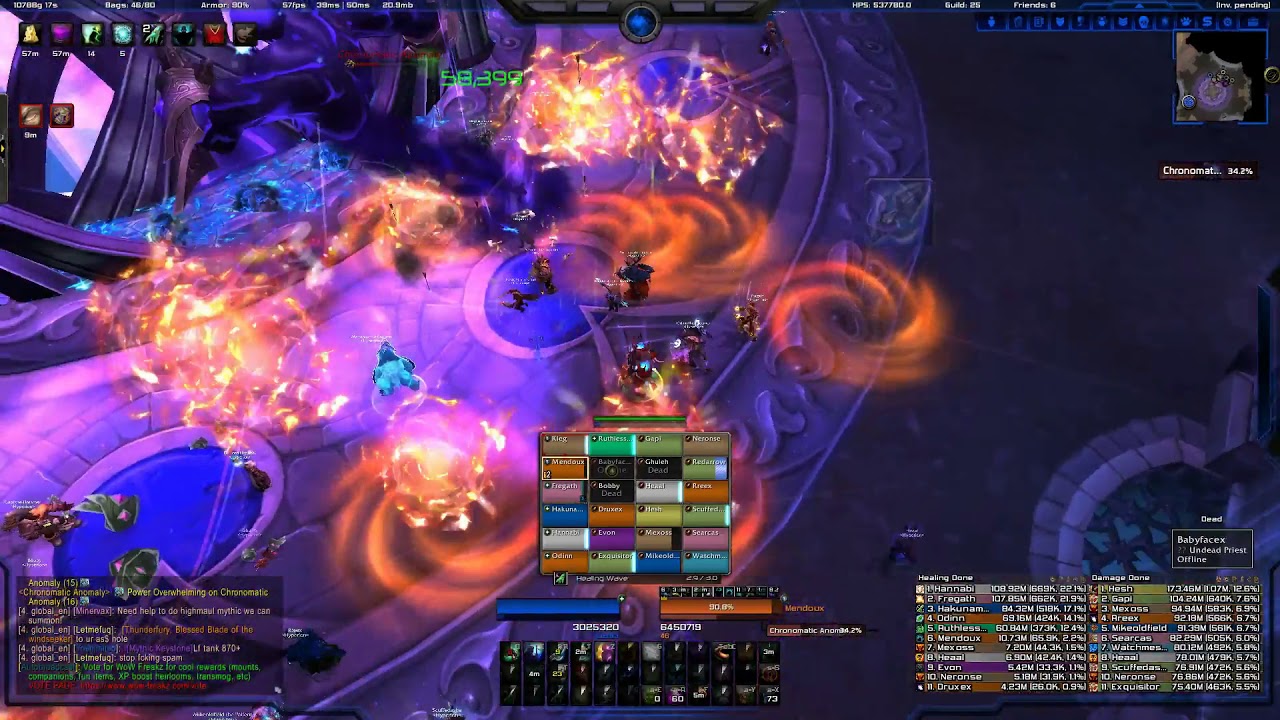 Hyperion vs. Chronomatic Anomaly (HC) [The Nighthold] | WoW Freakz ...