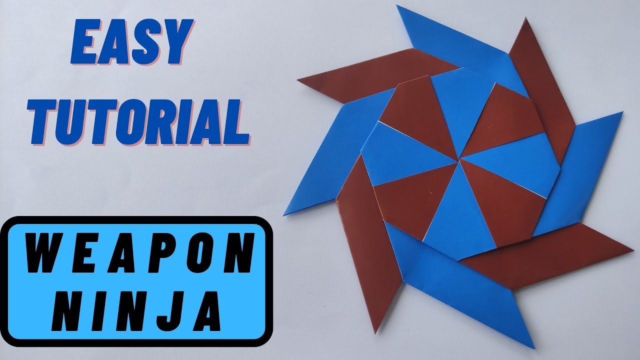 ORIGAMI WEAPON - how to make a weapon with paper origami | EASY - YouTube