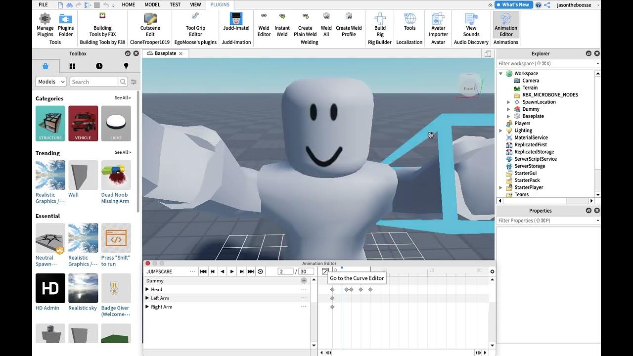 How to animate in Roblox studio - YouTube