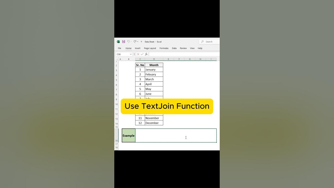 How to use textjoin function in Microsoft Excel. #textjoin #function #trick #exceltricks - YouTube