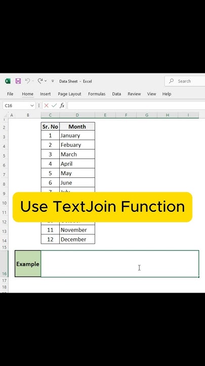 How to use textjoin function in Microsoft Excel. #textjoin #function # ...