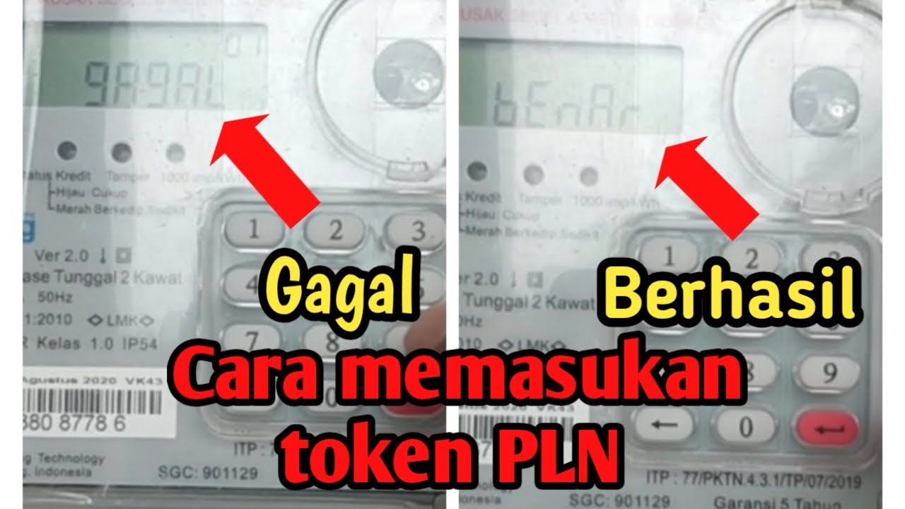 Cara mudah memasukan token ke meteran listrik PLN || Aluna servis - YouTube