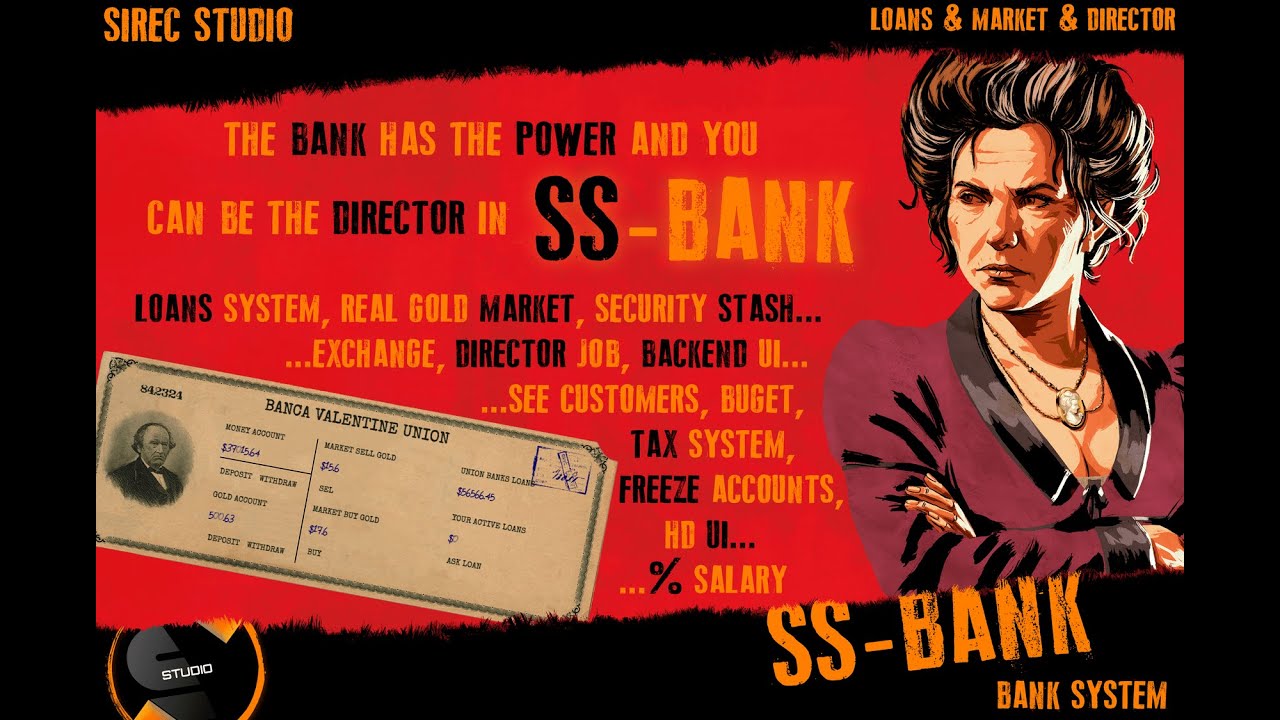 [REDM][VORP][RSG] SS-Bank System - YouTube