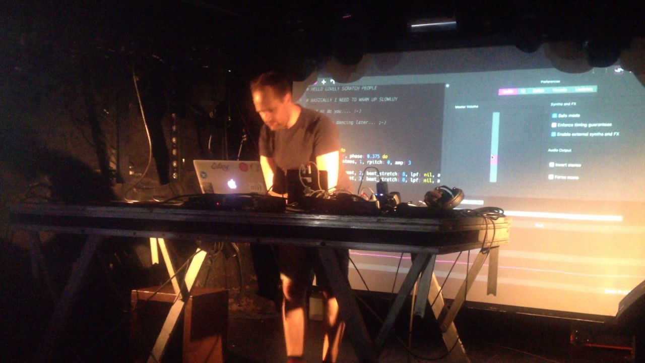 Soirée ScratchBdx2017, Sam Aaron en live coding sur Sonic Pi - YouTube