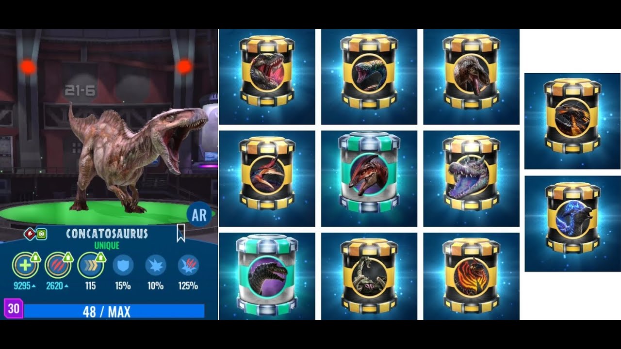 CONCATOSAURUS - For All Raids - Jurassic World Alive - YouTube