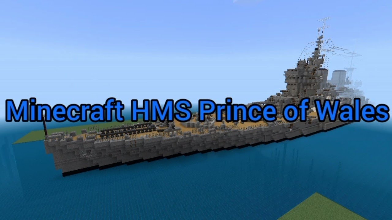 Minecraft HMS Prince of Wales - YouTube