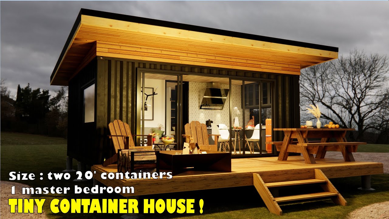 Shipping container homes | cozy little house made from two 20ft ...