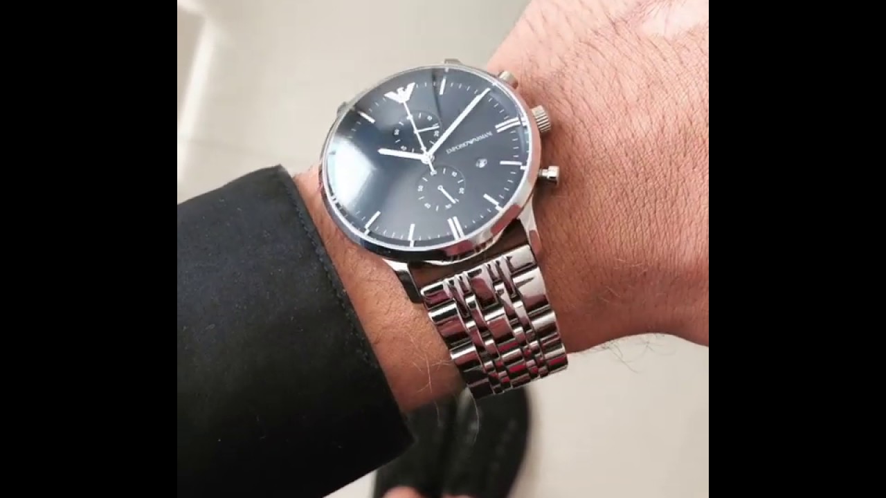 שעון יד EMPORIO ARMANI - אימפריו ארמני AR1648 - YouTube