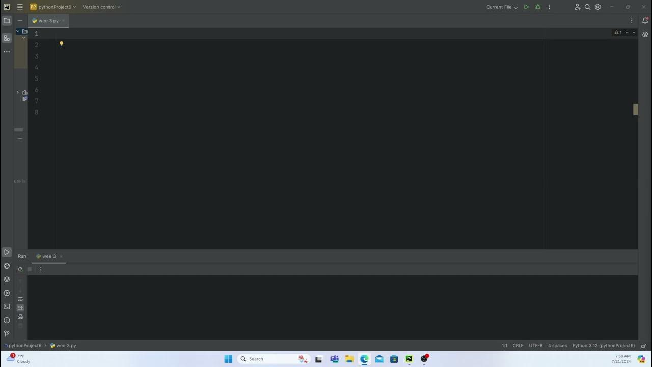 IT 140 week 2 second video Zybook on PyCharm SNHU - YouTube