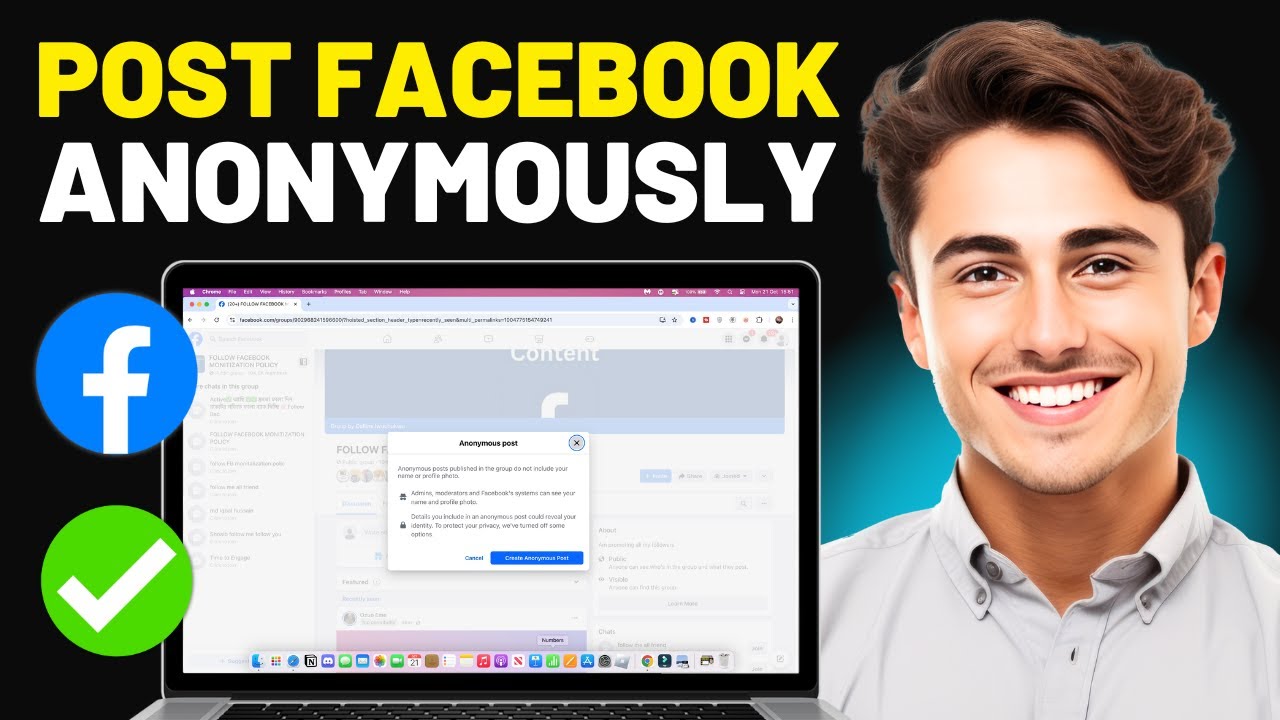How to Post Anonymously on Facebook (EASY) - YouTube
