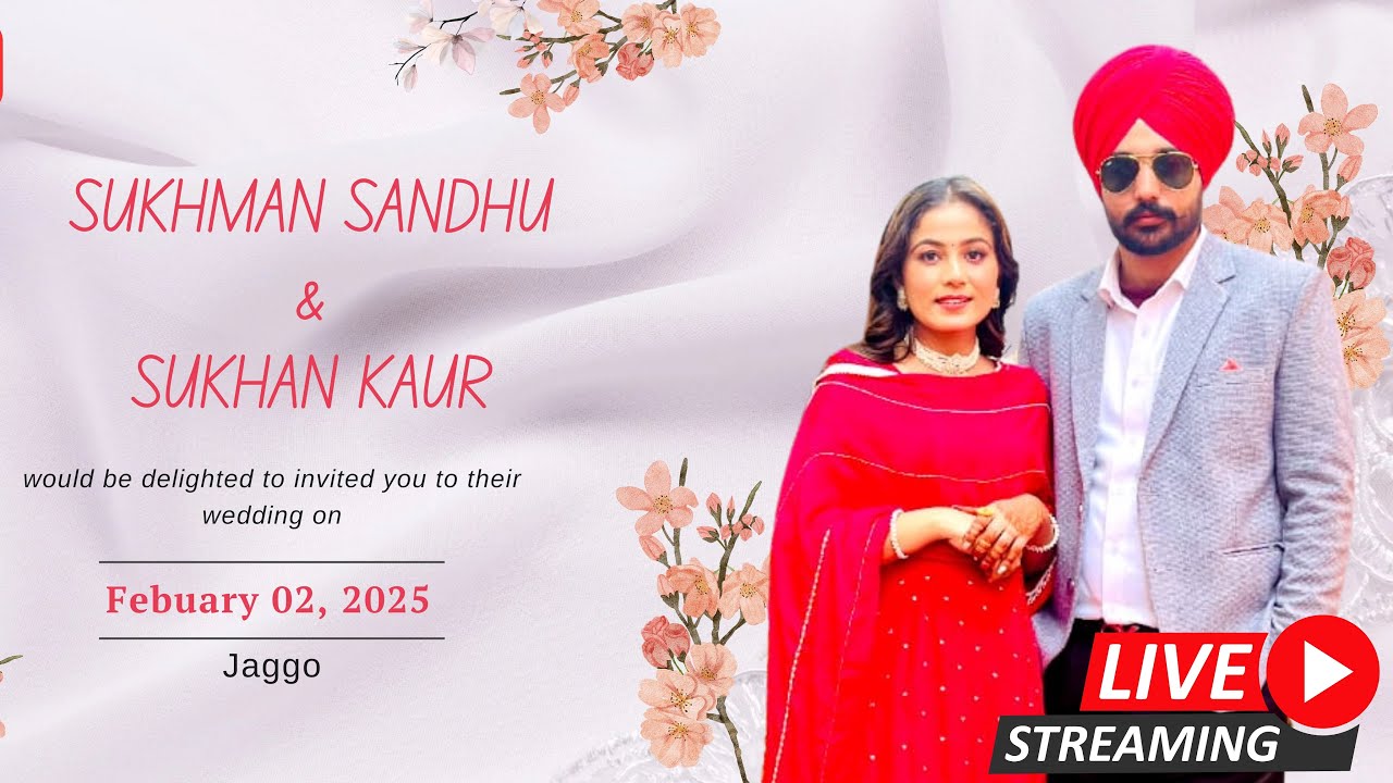 LIVE 2 / 2 / 2025 Sukhman sandhu Sukhan kaur Capture moments photography +91 9634037796 - YouTube