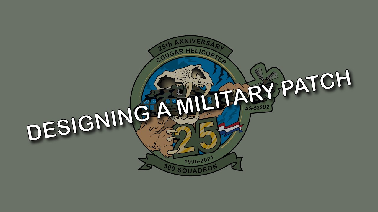 Designing a military patch - YouTube