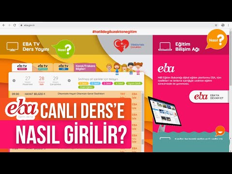 EBA Canlı Derse Nasıl Girilir?