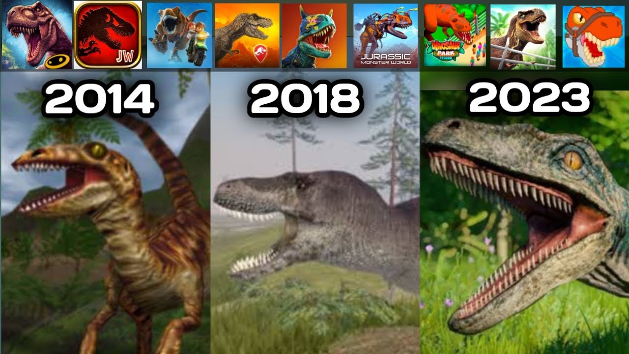 Evolution of Android/IOS Dinosaur Games - YouTube