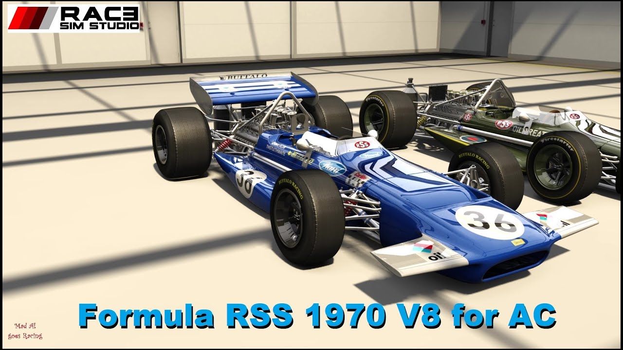 Race Sim Studio - Formula RSS 1970 V8 for AC - YouTube