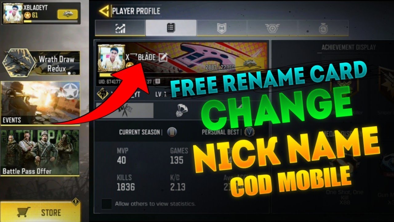 How To Change Username/Nickname Call Of Duty Mobile - YouTube