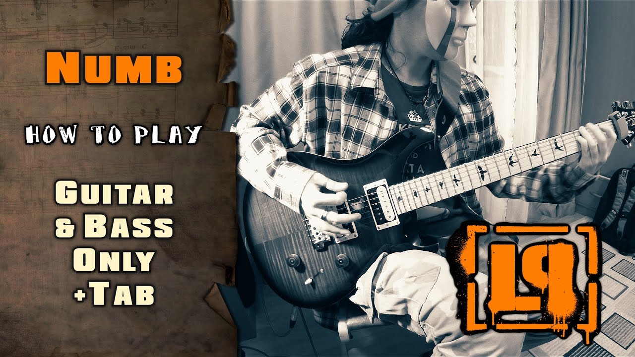 Linkin Park - Numb | GUITAR & BASS ONLY + TABS on screen | HOW TO PLAY ...