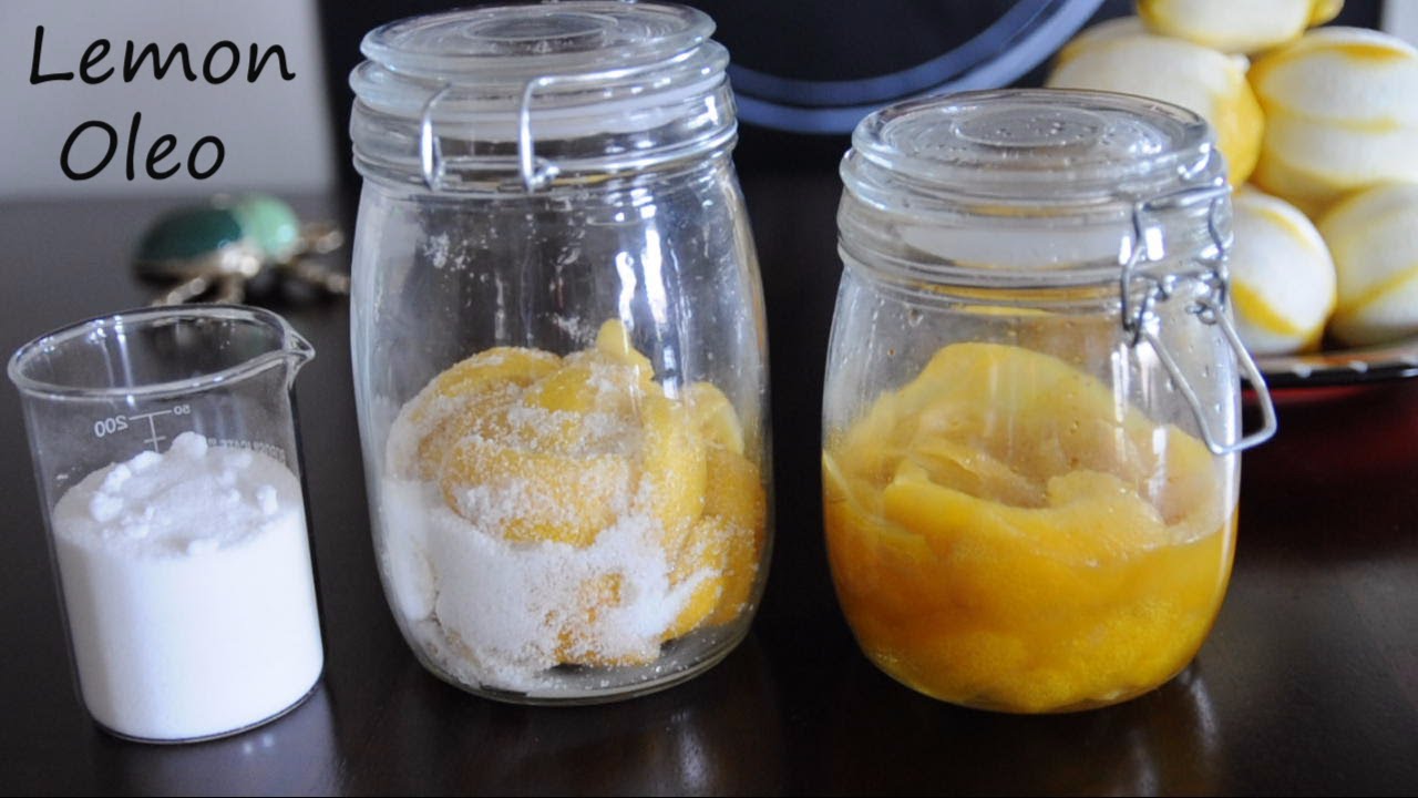 How to make a lemon oleo saccharum - YouTube
