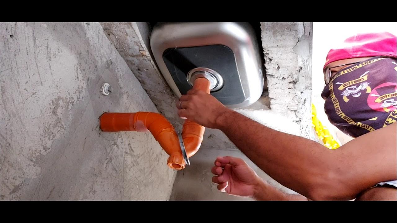 pagkabit ng tubo para sa lababo - YouTube