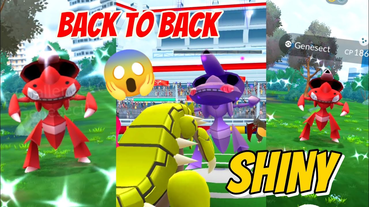 OMG 😳 Back To Back Shiny Shiny Boosted For Me 😱 Genesect Pokémon Go ...