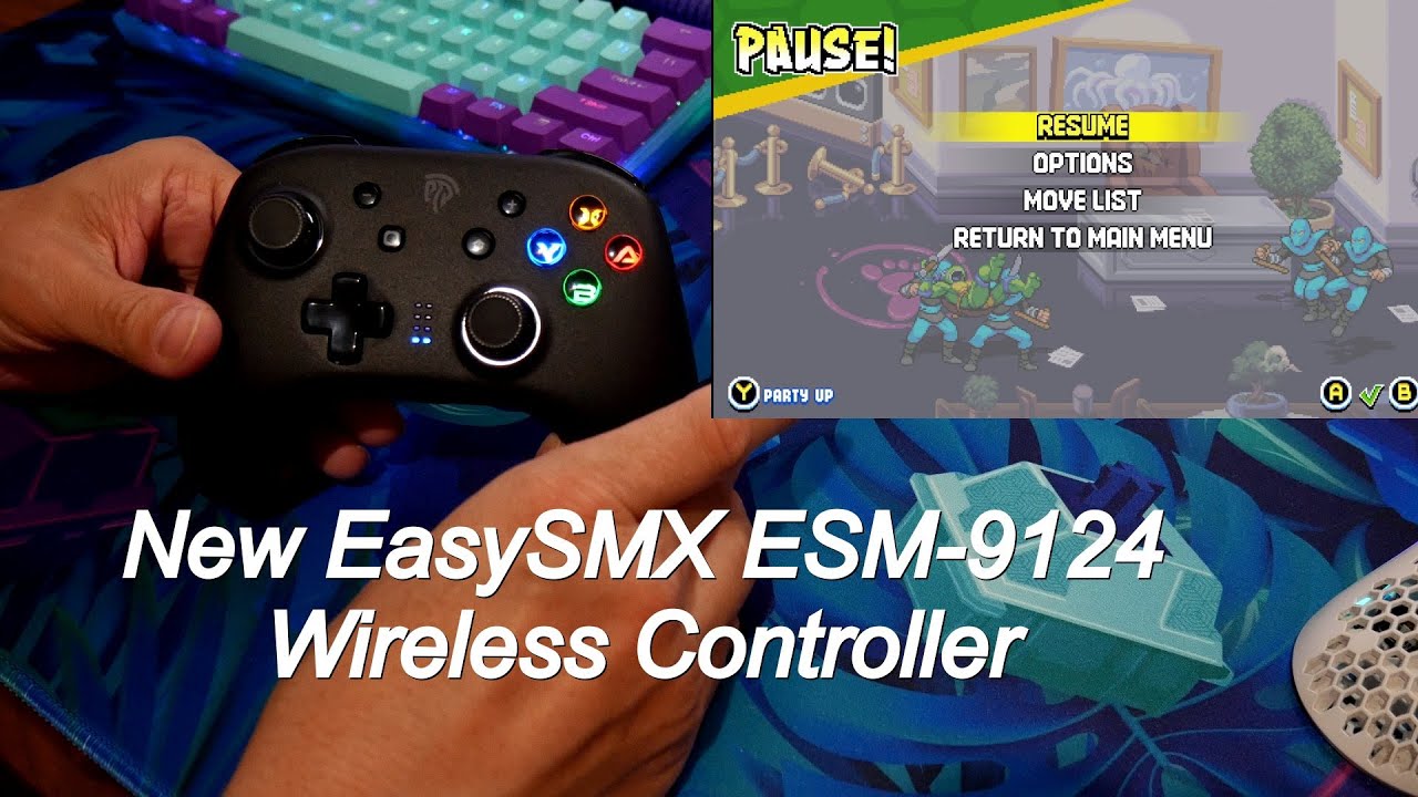 EasySMX ESM 9124 Wireless Controller for Switch/PC/iOS/Android Unboxing ...