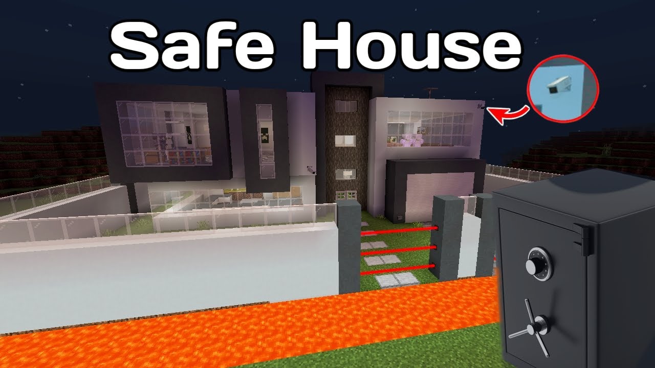 Safe House in Minecraft PE - YouTube